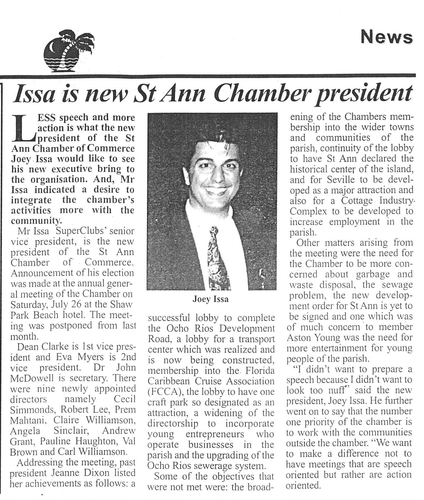 Issa is new St. Ann Chamber president | Joey Issa